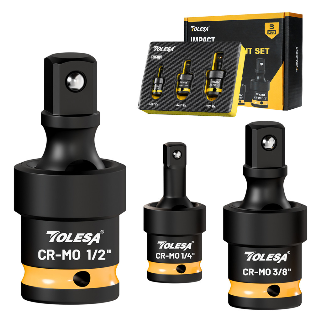 Jual 3pcs Impact Universal Joint-Socket Swivel Set 1/2", 3/8", 1/4" 360 ...