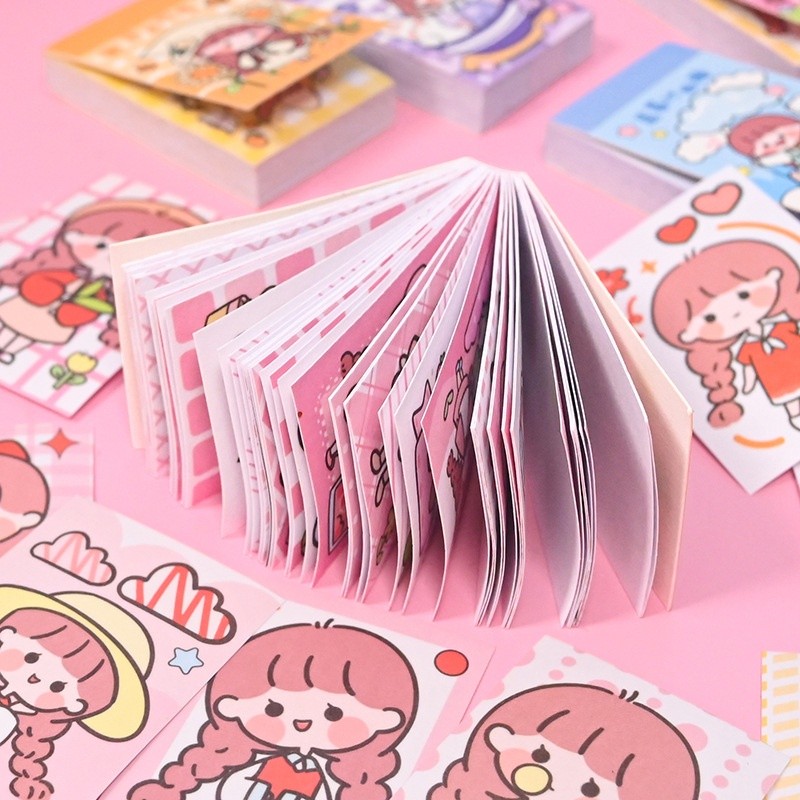 Jual YS - Stiker Buku Momo Mini 24 Lembar Sticker Note Book Washi ...