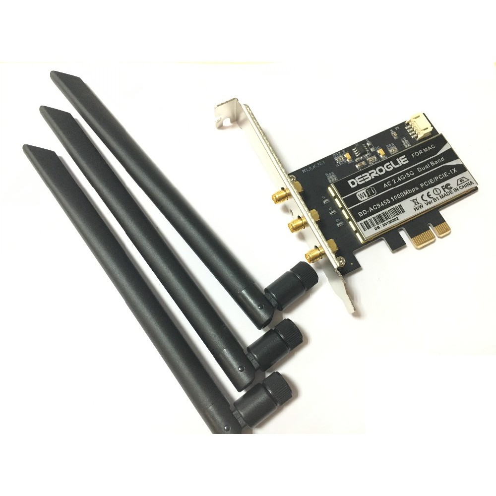 Jual DEBROGLIE 1000Mbps Dual Band 802.11ac Desktop PCI-E WiFi Adapter ...