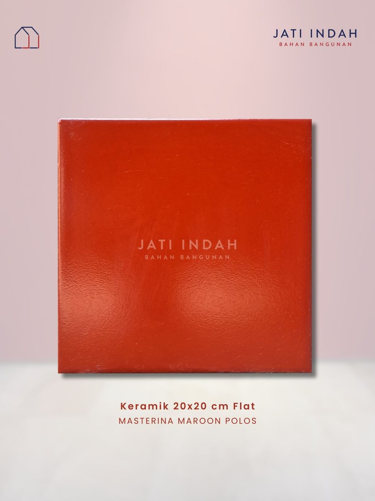 Jual PROMO! Keramik 20x20 cm Merah Maroon Polos | Keramik Lantai ...