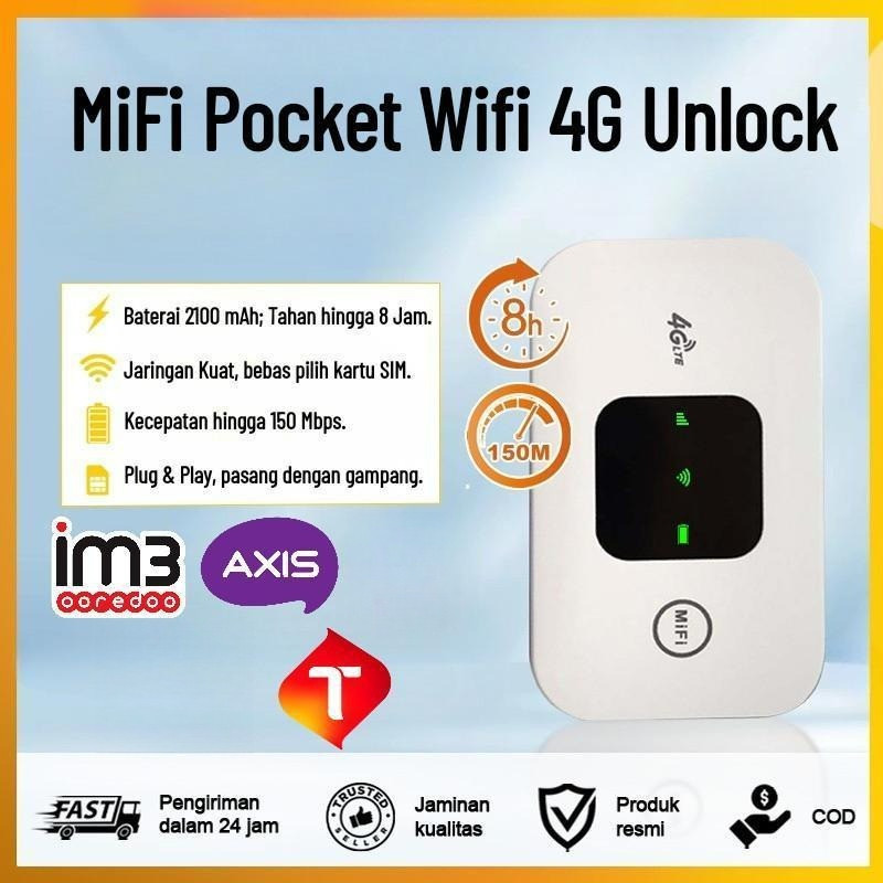 Jual MiFi Portable Mini Modem WIFI 4G LTE Portabel 500Mbps Sesuai untuk ...