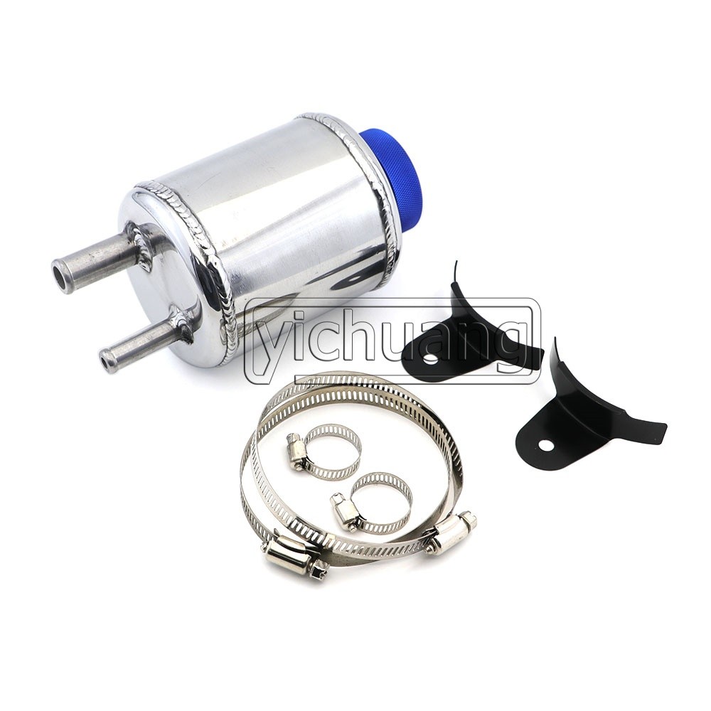 Jual Aluminium 1L Fuel Cell Surge Tank Power Steering Tank Oil Catch ...