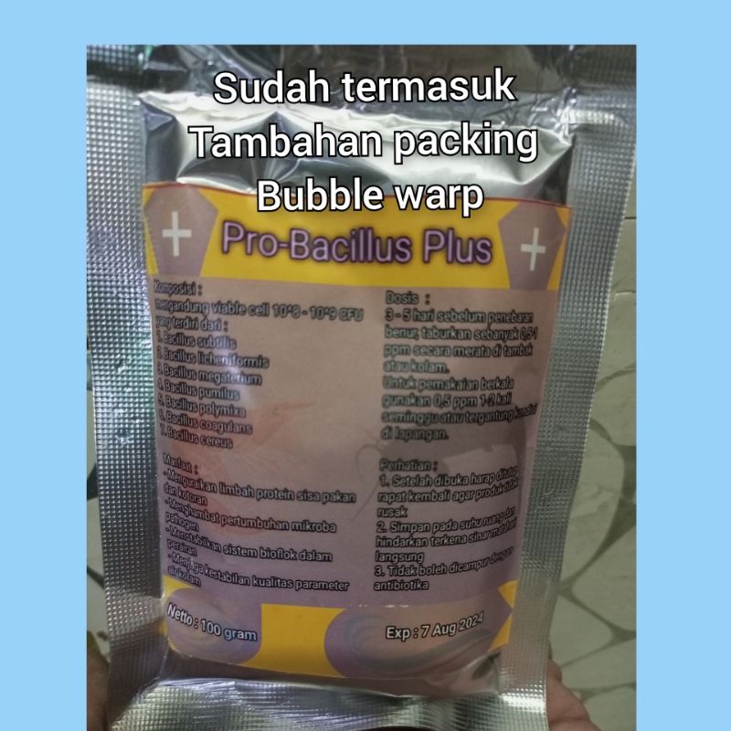 Jual Probiotik bacillus plus 100 gram / probiotik kolam bioflok ...