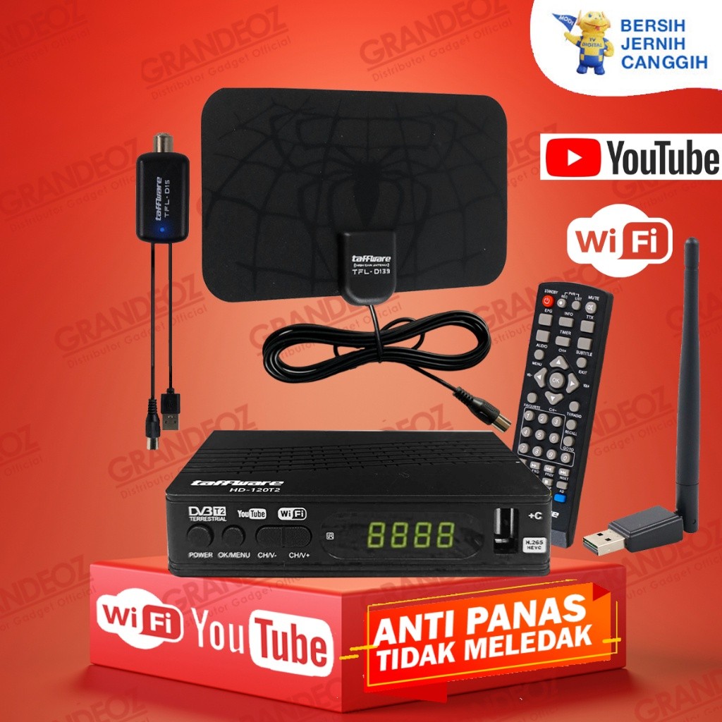Jual PAKET Set Top Box + Antena TV Digital Booster Amplifier Analog ...