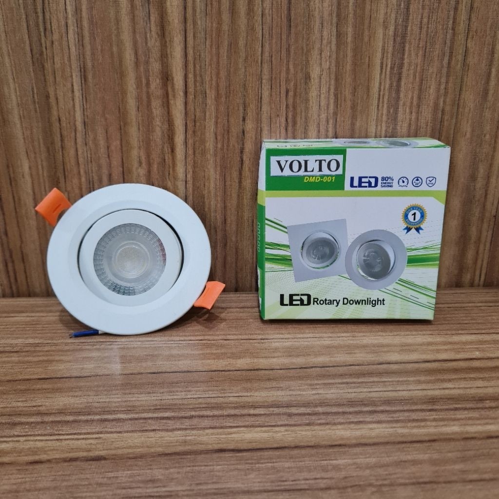 Jual LAMPU LED 6 WATT CAHAYA KUNING DOWNLIGHT BULAT DMD SOROT PANEL ...