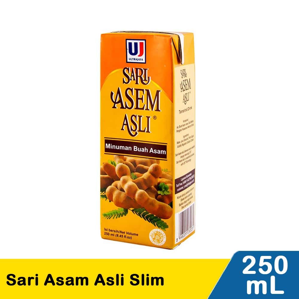 Jual ULTRA SARI ASAM ASLI SLIM 250mL | Shopee Indonesia