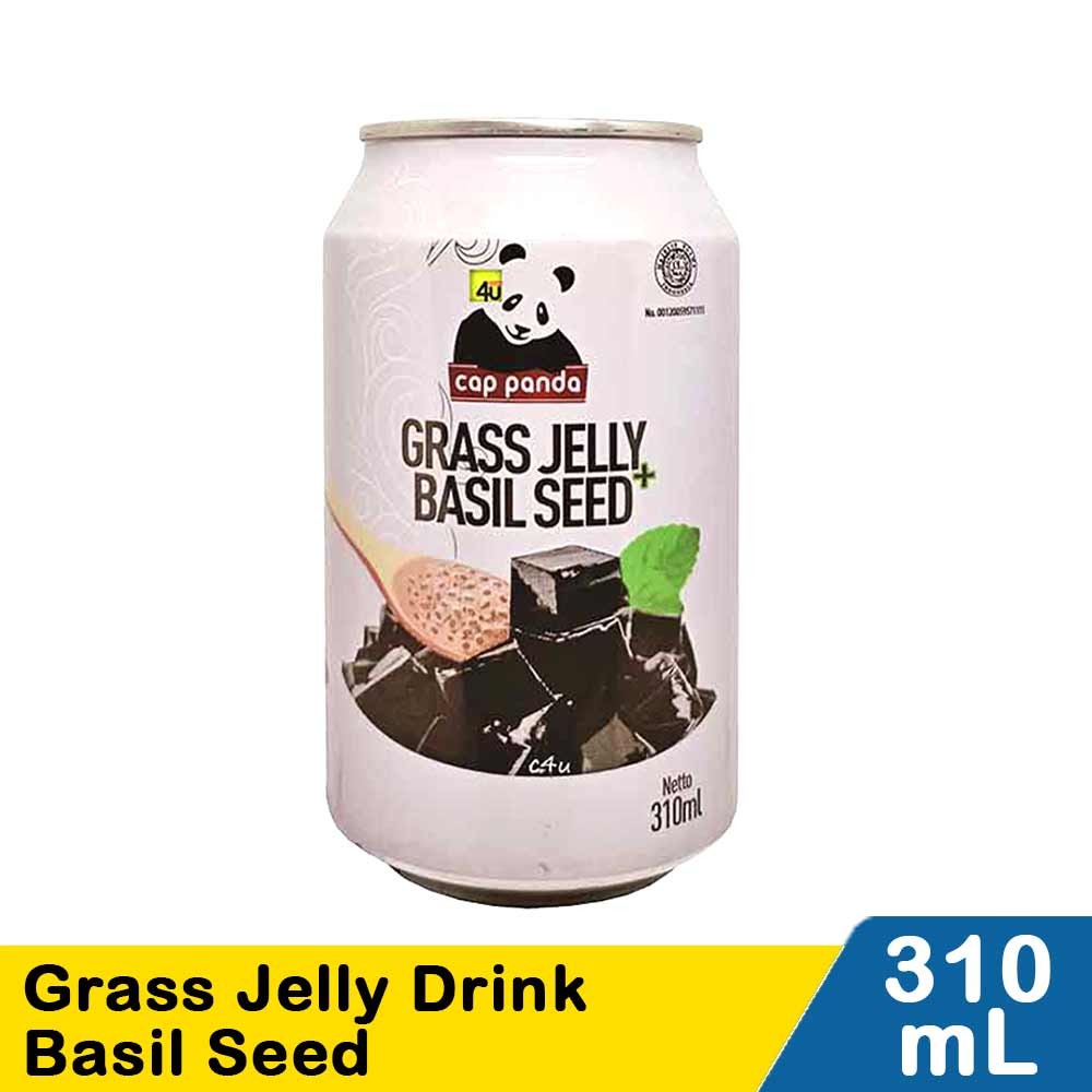 Jual PANDA GRASS JELLY DRINK BASIL SEED 310mL | Shopee Indonesia