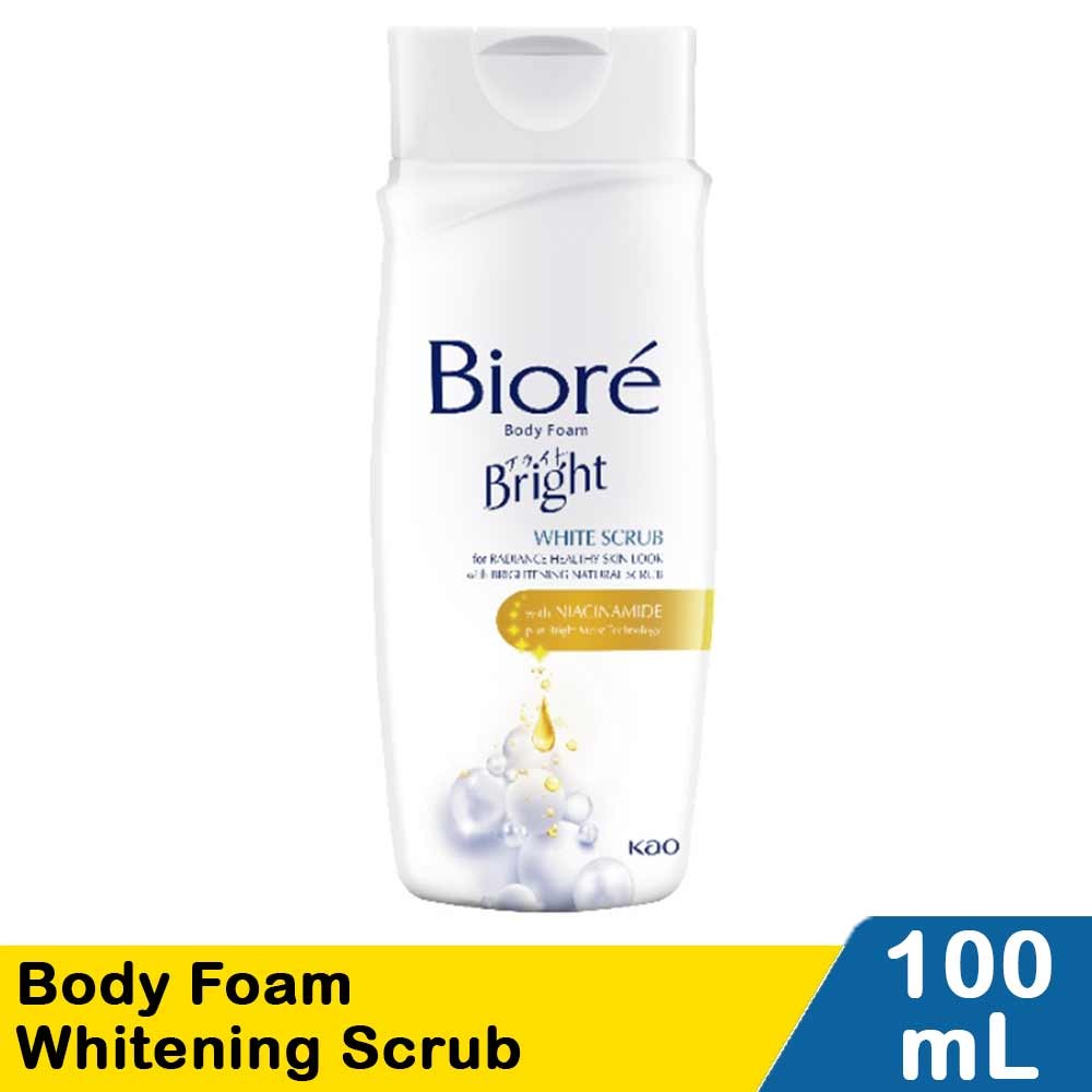 Jual KAO BIORE BODY FOAM BRIGHT WHITE SCRUB 100mL | Shopee Indonesia