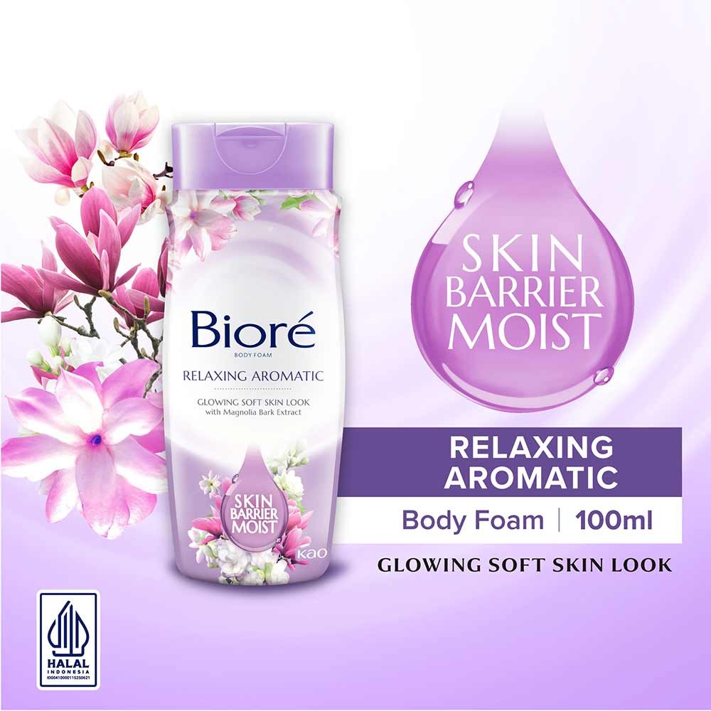 Jual KAO BIORE BODY FOAM RELAXING AROMATIC 100mL | Shopee Indonesia