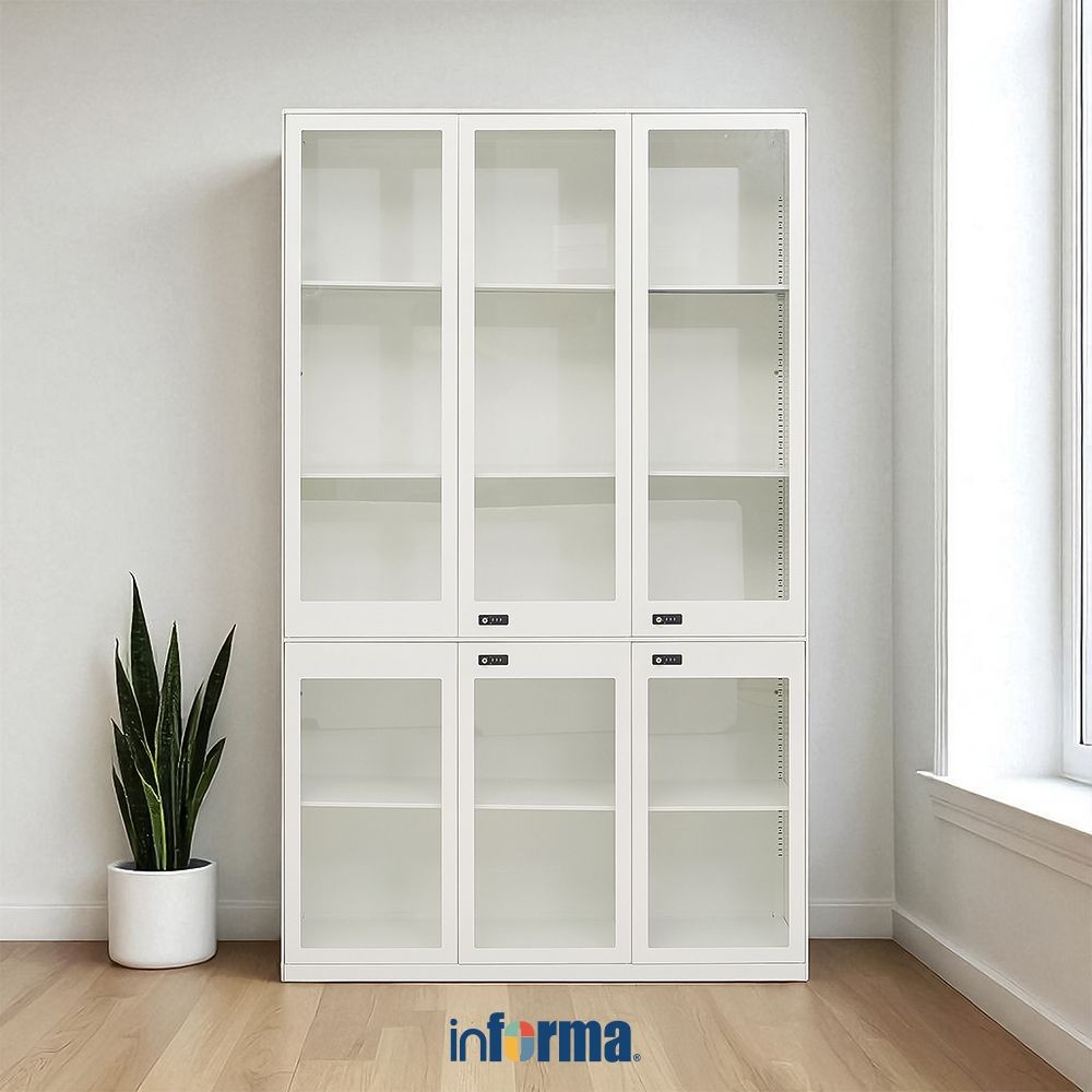 Jual Informa Carter V2 Lemari Arsip Kantor 6 Pintu Kaca - Putih Filing ...