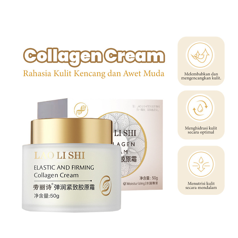 Jual Lao Li Shi Collagen Cream Elastic And Firming / Lao Li Shi Anti ...