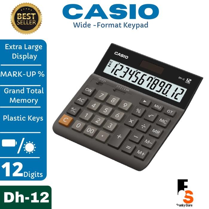 Jual NEW-[ Terjanglkau ] Kalkulator Casio Dh-12 Kalkulator Meja Layar ...