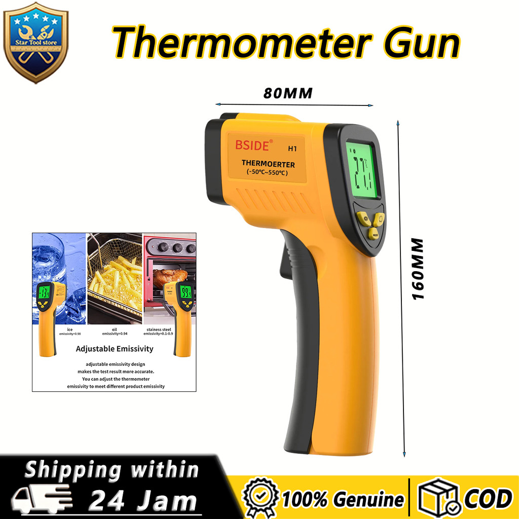 Jual Termometer Infrared - Pengukur Suhu Non-Kontak dengan Laser, untuk ...