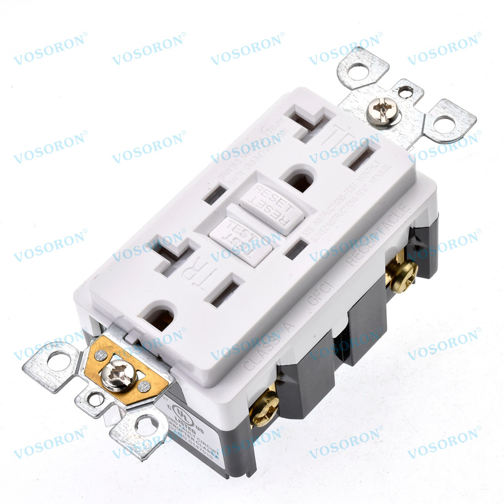 Jual GFCI Outlet 20 Amp Wall Outlets Duplex Outlet Receptacle with LED ...