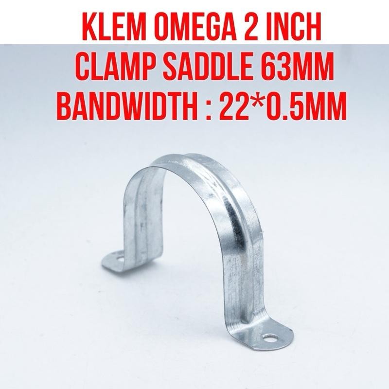 Jual EROM 2 inch 2” Klem Omega Klem Pipa Pralon Paralon Pengait Kabel ...