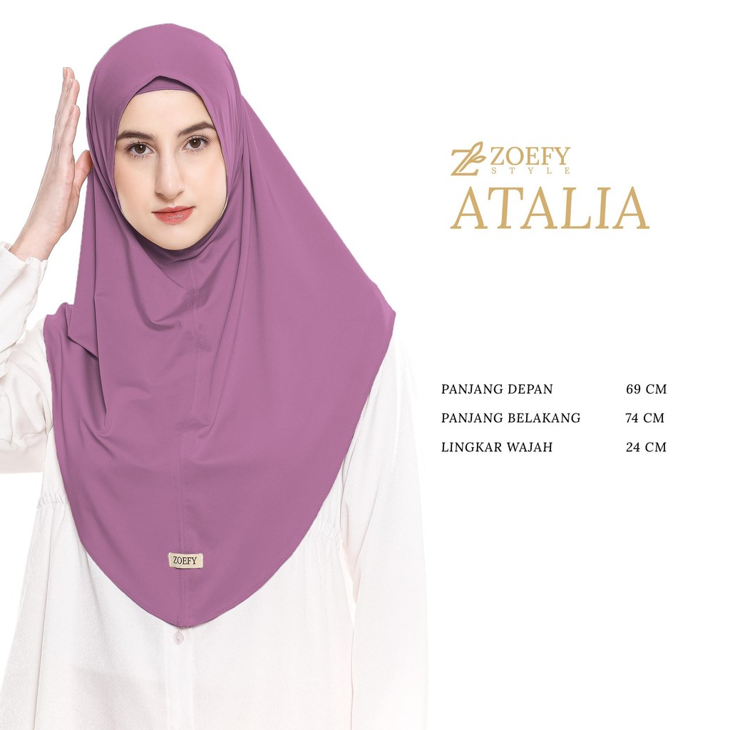 Jual Zoefy - Atalia Hijab Instant Set Ciput Jersey Kerudung Instan ...