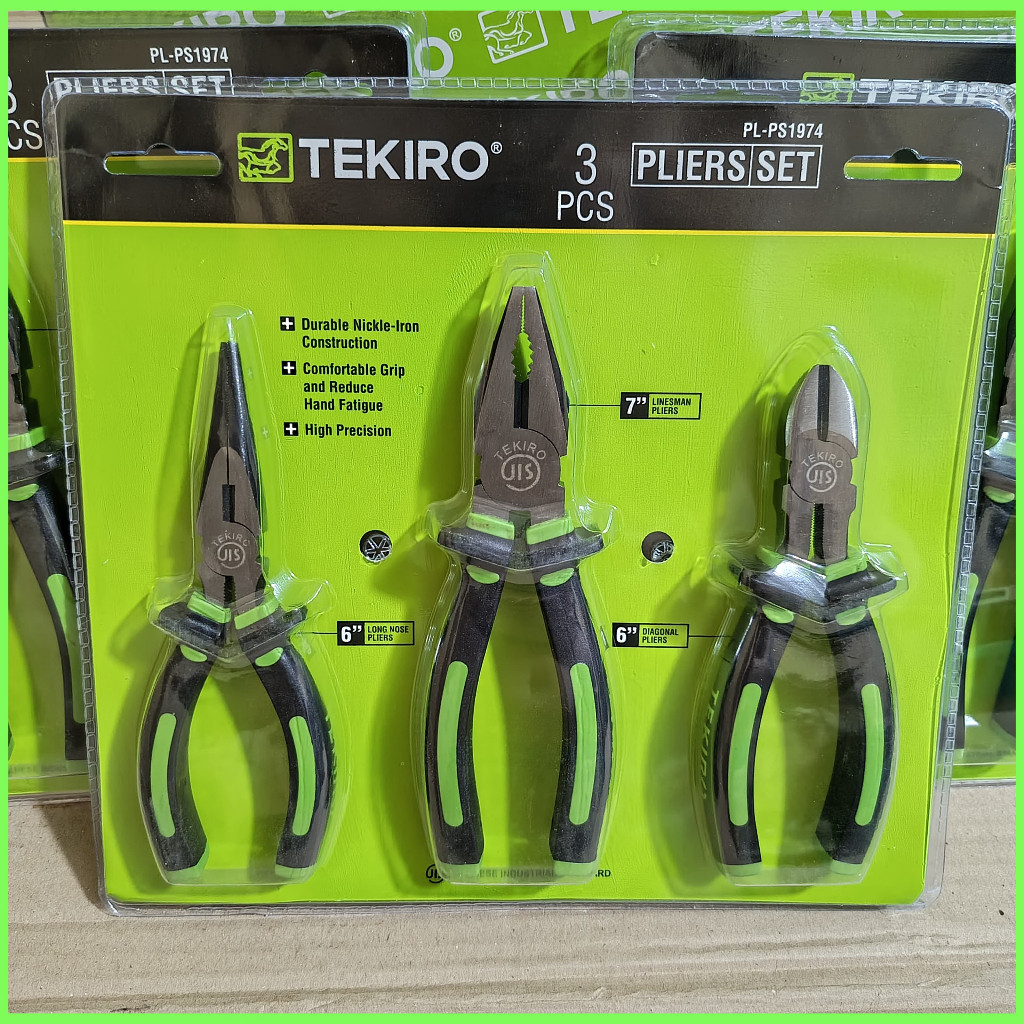 Jual Tekiro Paket Tang Set Lengkap / Tang Kombinasi & Inch + Tang ...