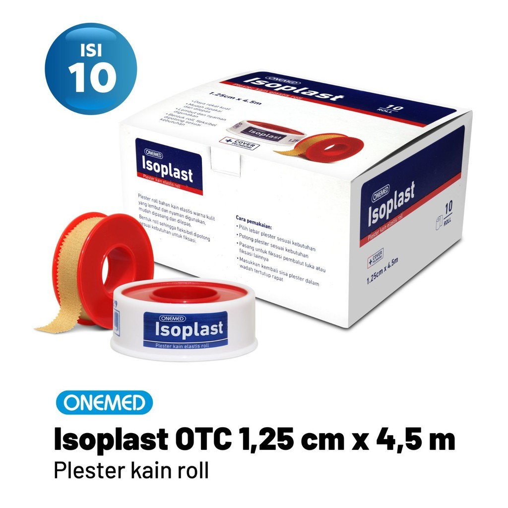 Jual Isoplast 1,25cm x 4,5m Onemed Plester Roll Kain / Box | Shopee Indonesia