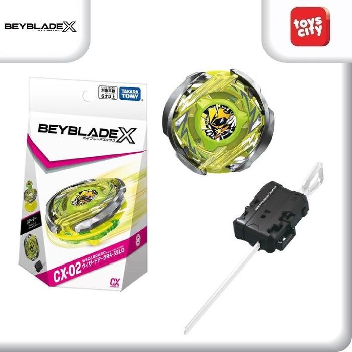Jual Beyblade X CX-02 Starter Wizard Arc R4-55LO Takara Tomy Mainan ...