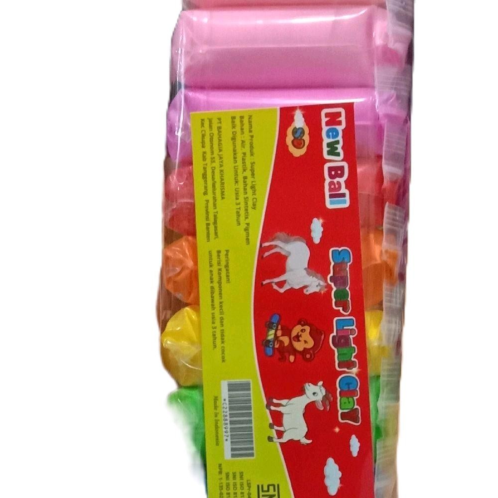 Jual 12 pcs super light clay mainan grosir mainan anak-anak dinytoy's ...