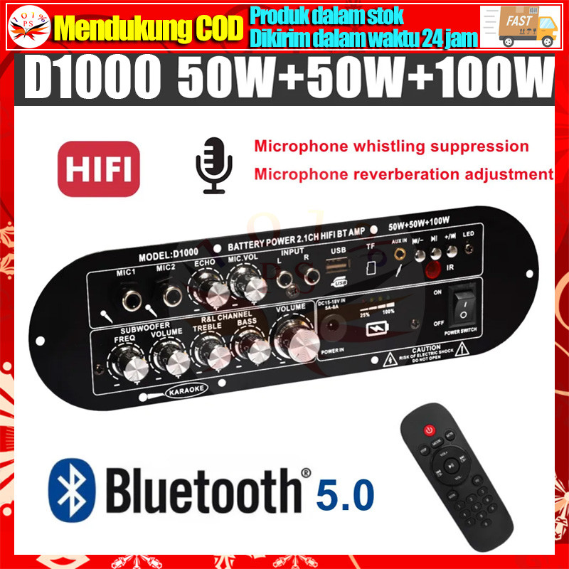 Jual Ready ya,cod Digital Amplifier High-Power Subwoofer BT Bluetooth 5 ...
