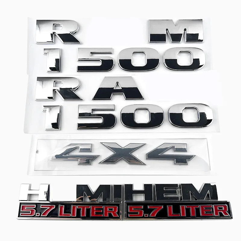 Jual For Ram 1500 2500 3500 4X4 Emblem 5.7L Liter Hemi Nameplate Badge ...