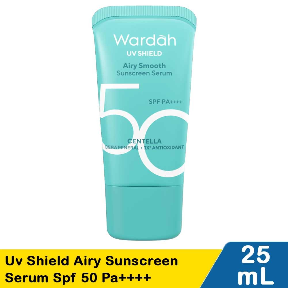 Jual WARDAH UV SHIELD AIRY SUNSCREEN SERUM SPF 50 PA++++ 25mL | Shopee ...