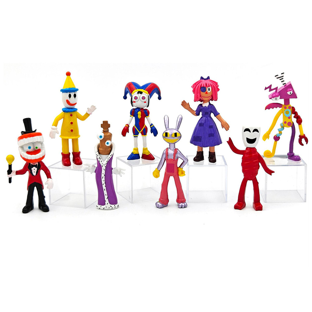 Jual 8Pcs/Set The Amazing Digital Circus Anime Figure Ragatha/Jax/Pomni ...
