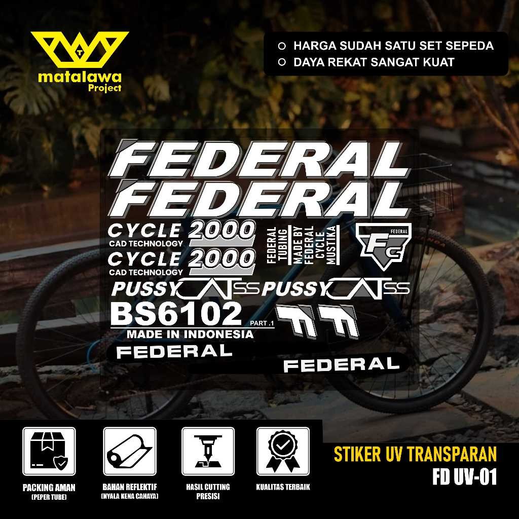 Jual Stiker Decal FEDERAL UV TRANSPARAN STREET CAT 550 Stiker Sepeda ...