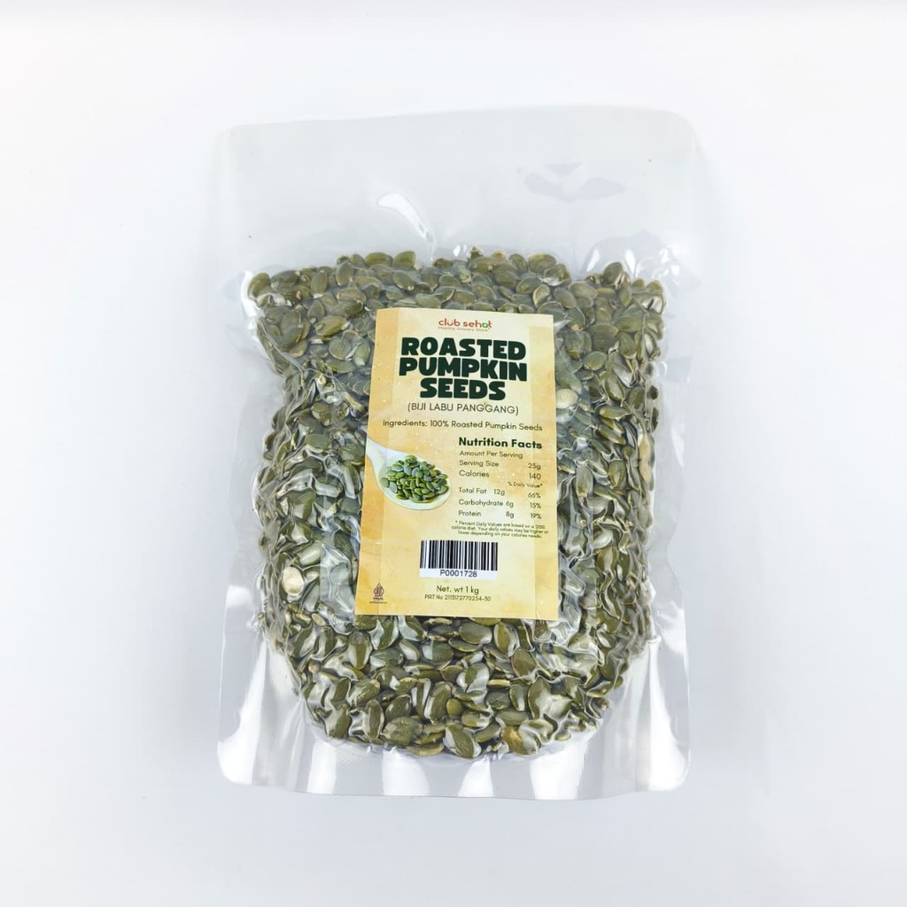 Jual Club Sehat Roasted Pumpkin Seeds 1Kg Kuaci Biji Labu Panggang ...