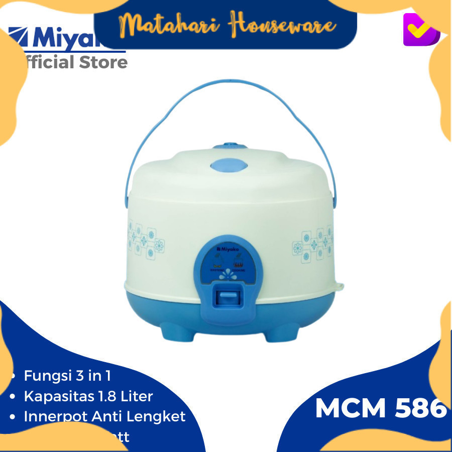 Jual DAPOER NINJA - Miyako MCM 586 Rice Cooker Magic Warmer Plus 1.8 ...