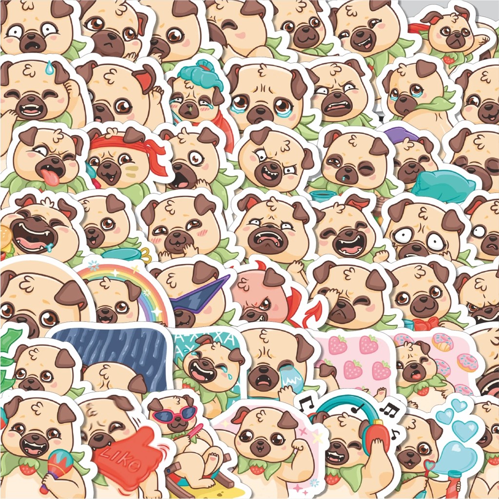 Jual Stiker Cutting Pack Stiker Funny character Paddy the Dog sticker ...