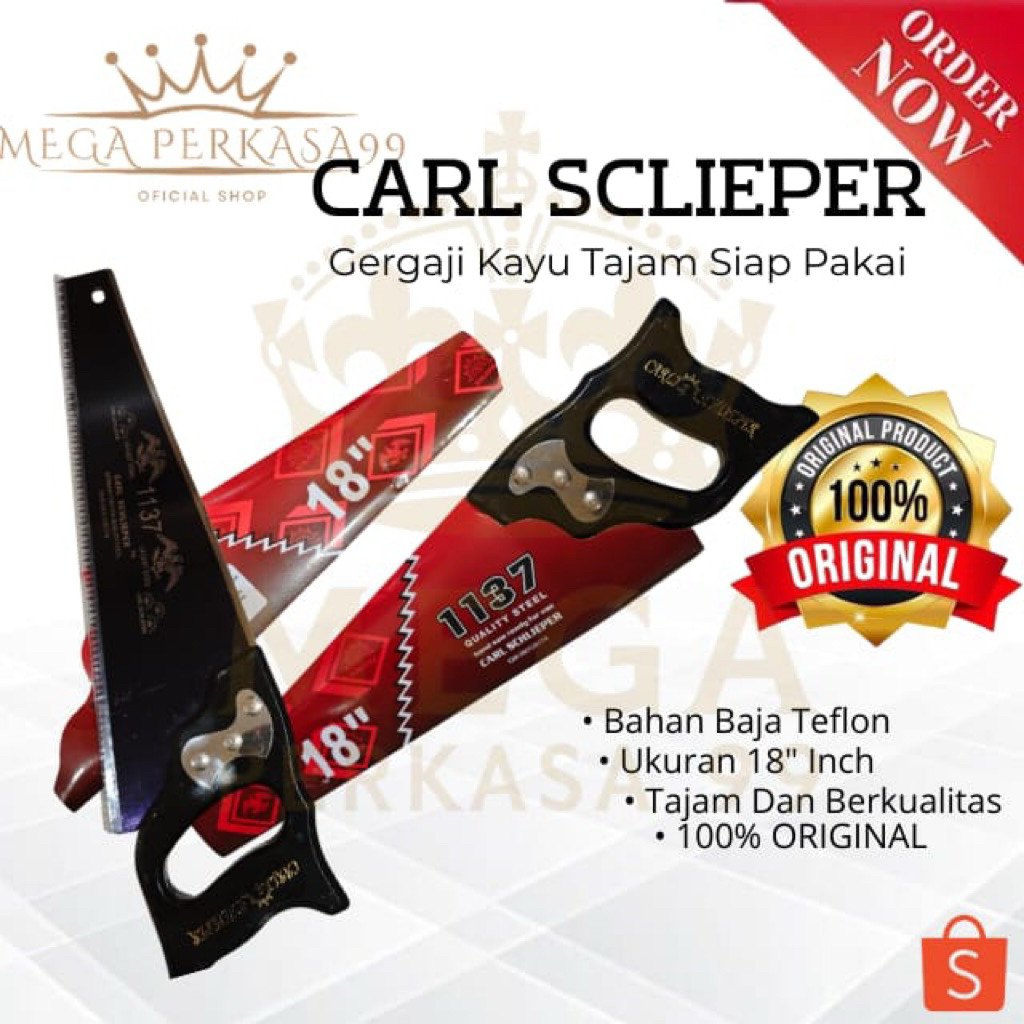 Jual Graji Kayu CARL SCHLIEPER 1137 18 inch Gergaji Kayu Cap Mata ...