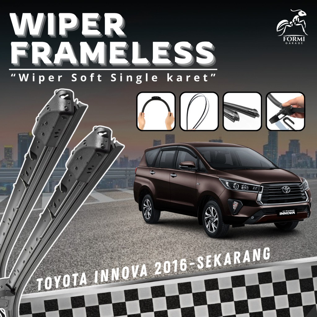 Jual Wiper Depan Frameless 1SET Karet Wifer Banana Soft Blade Premium ...