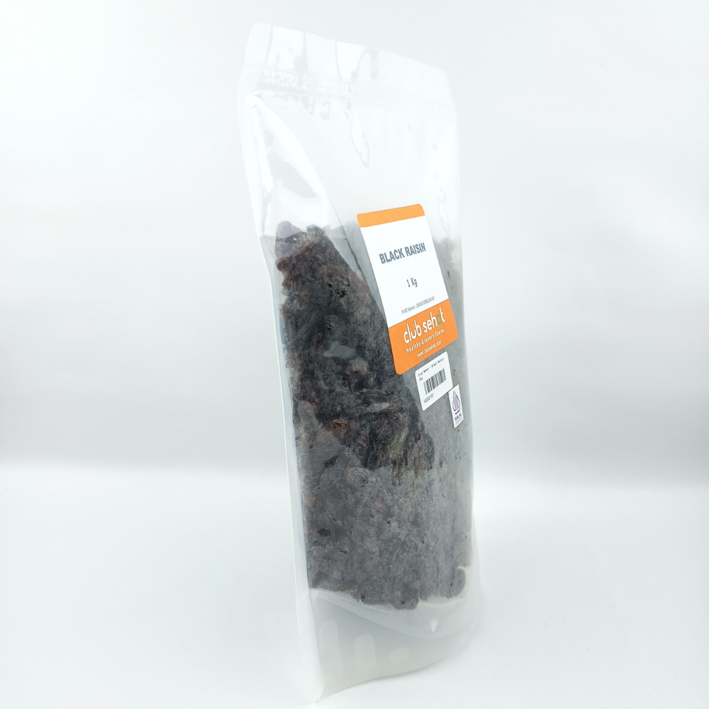 Jual Club Sehat Black Raisin 1Kg Kismis Hitam Anggur Hitam Cemilan ...