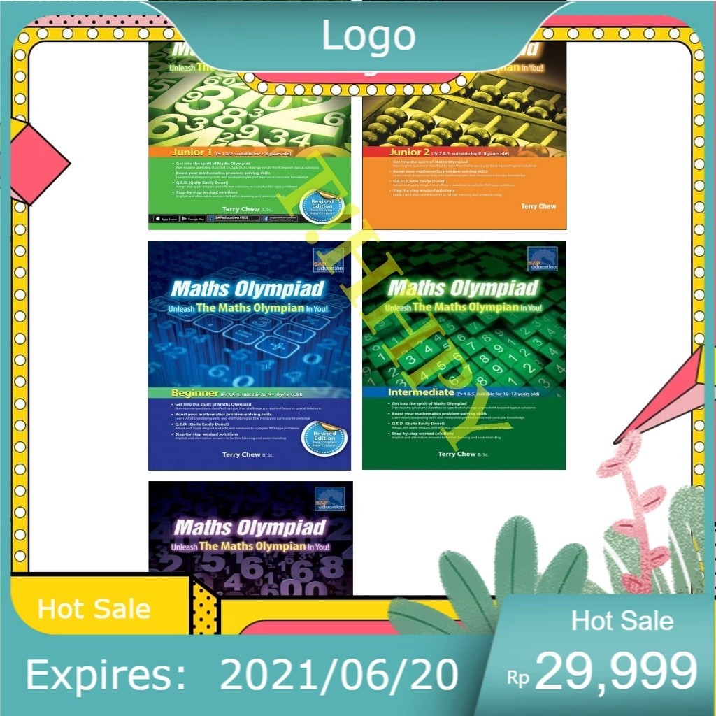 Jual Maths Olympiad Advanced - Junior 1 - Junior 2 - Intermediate ...