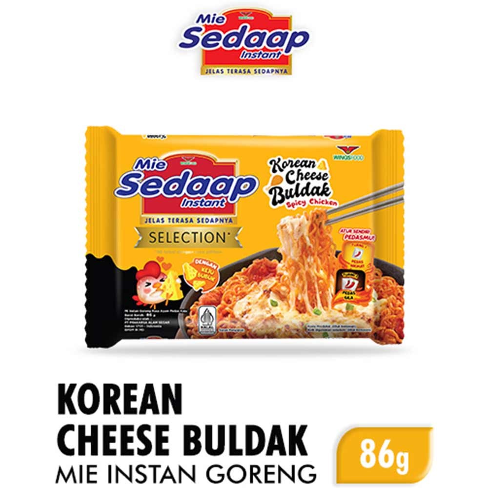 Jual SEDAAP MIE MIE INSTANT GORENG KOREAN CHEESE BULDAK 86g | Shopee ...