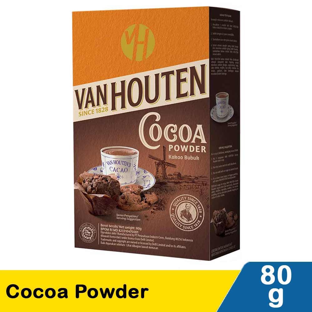 Jual VAN HOUTEN COCOA POWDER 90/80g | Shopee Indonesia