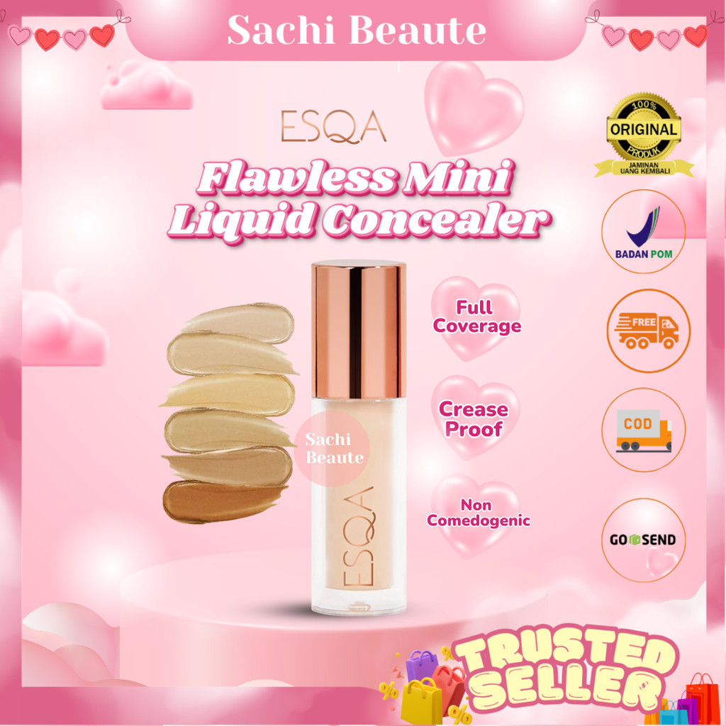 Jual ESQA Flawless Liquid Mini Concealer BPOM conceler | Shopee Indonesia