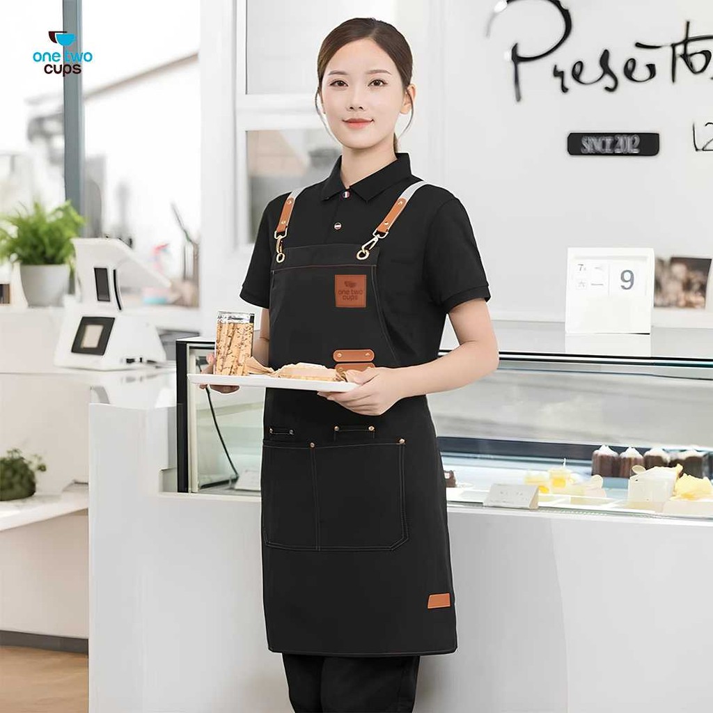 Jual One Two Cups Celemek Masak Apron Anti Air dengan Kantong - SP01 ...