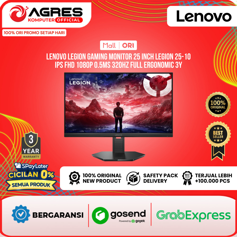 Jual LENOVO LEGION GAMING MONITOR 25 INCH LEGION 25-10 IPS FHD 1080P 0 ...