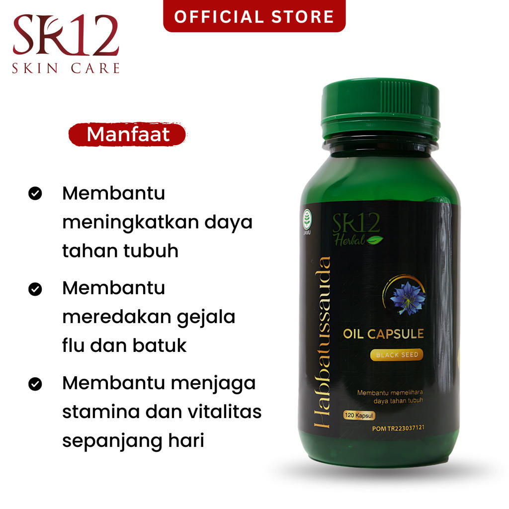 Jual SR12 Habbatussauda Oil Capsule 120 Kapsul Minyak Jintan Hitam ...