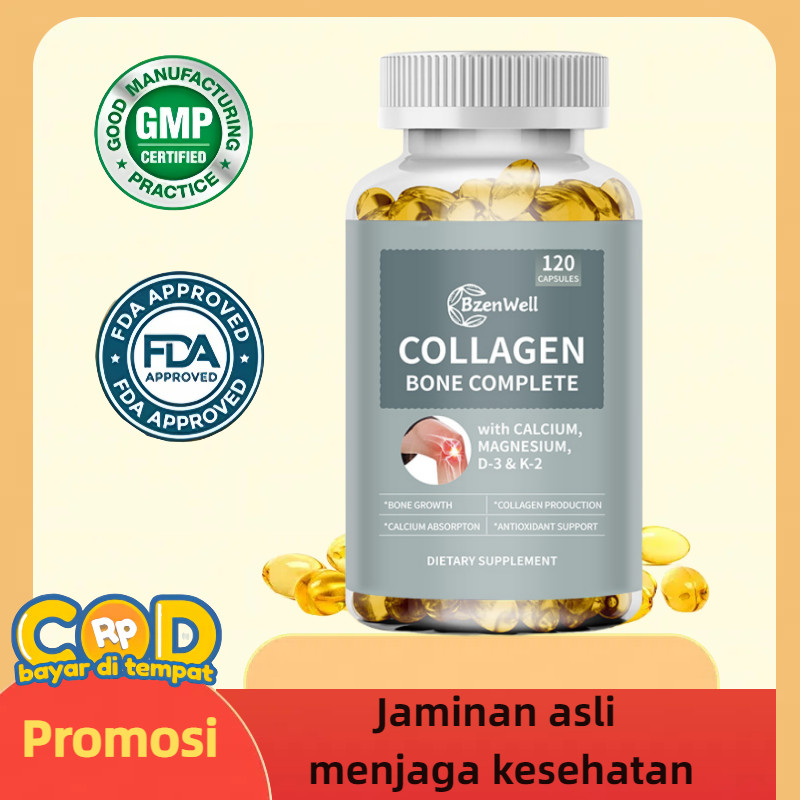 Jual Logonial Collagen Bone Complete Suplemen - Kolagen + Kalsium ...