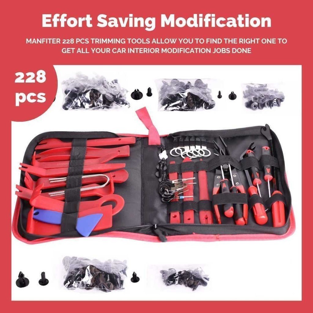 Jual Set Alat Reparasi Dashboard Mobil Trim Removal Tool 228 in 1 Alat ...