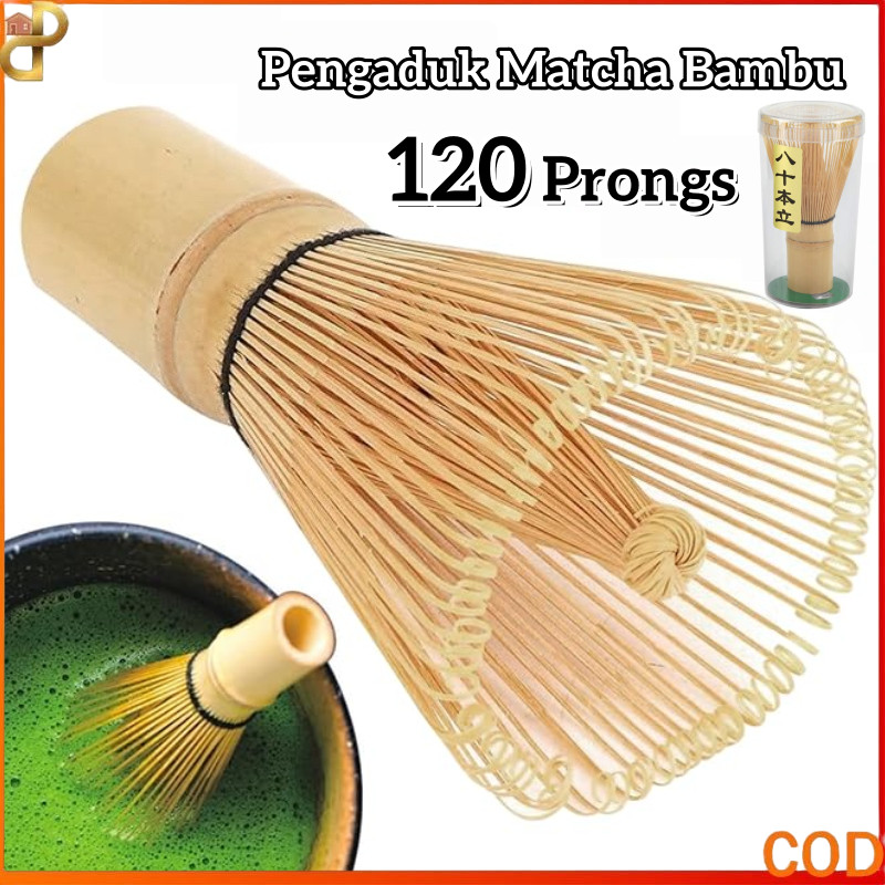 Jual 【120 Prongs 】 Pengaduk Matcha Bambu / Pengocok Teh Jepang Green ...