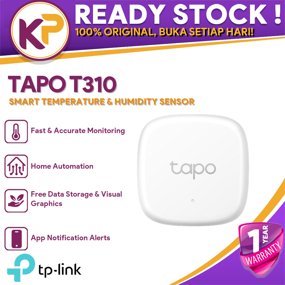 Jual TP-LINK TAPO T310 SMART TEMPERATURE & HUMIDITY SENSOR | Shopee ...