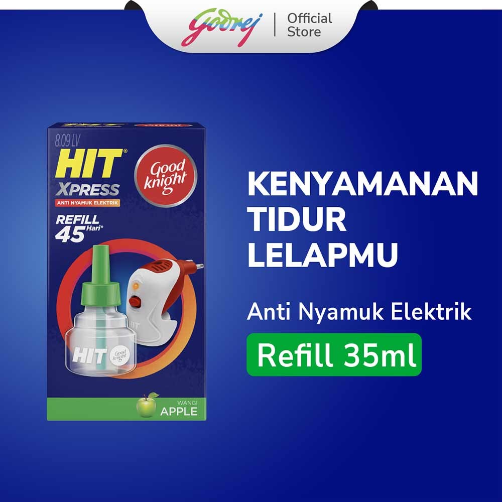 Jual HIT ANTI NYAMUK REFILL XPRESS APPLE 35mL | Shopee Indonesia