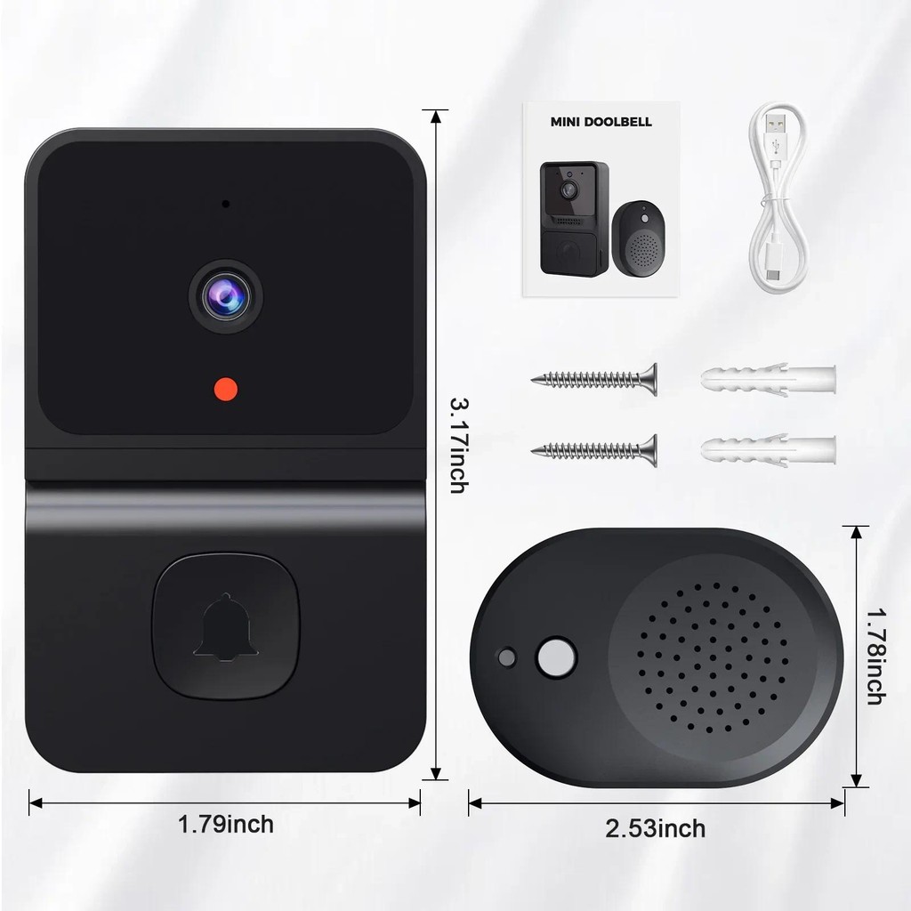 Jual Ring Doorbell with Camera HD Camera Wifi Two-way Talk Outdoor ...