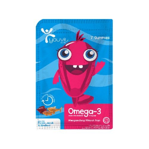 Jual Youvit Omega Kids 7 Gummies Box 6 Sachet | Shopee Indonesia