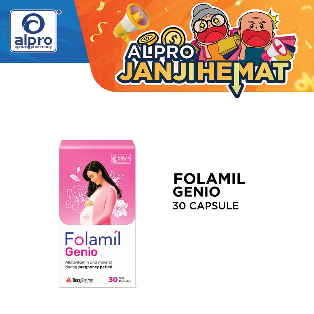 Jual Folamil Genio Isi 30 Kapsul | Shopee Indonesia